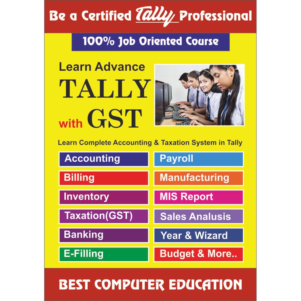 Tally ERP 9 Course Pamphlet CDR File | Accounting Course Flyer ...