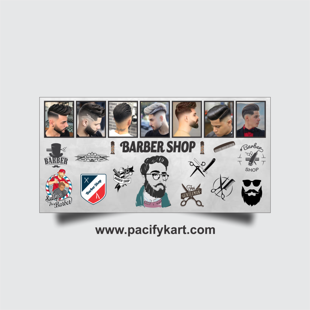Barber Shop Banner Design CDR 2018 10×5 Feet | Hair Salon & Cutting ...